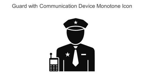 Guard Communication Icon Powerpoint Presentation And Slides Ppt Slide