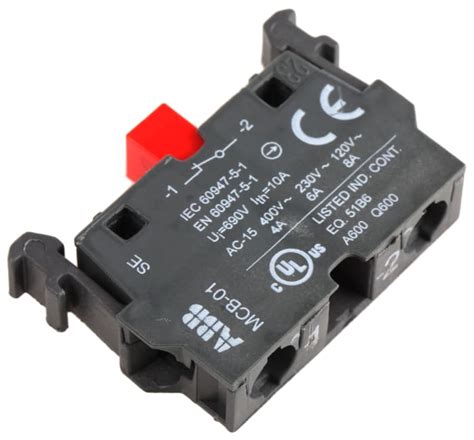 1sfa611610r1010 Mcb 01 Abb Abb Abb Modular Series Contact Block 690v 1nc 757 8932 Rs