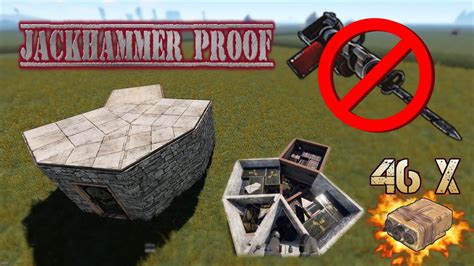 Rust Solo Bunker Base Build No Jackhammer YouTube