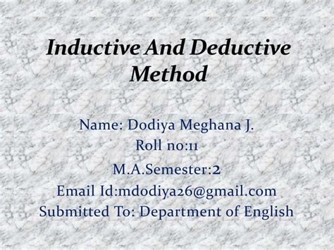 Inductive And Deductive Method Pptx Inductive And Deductive Method Pptx