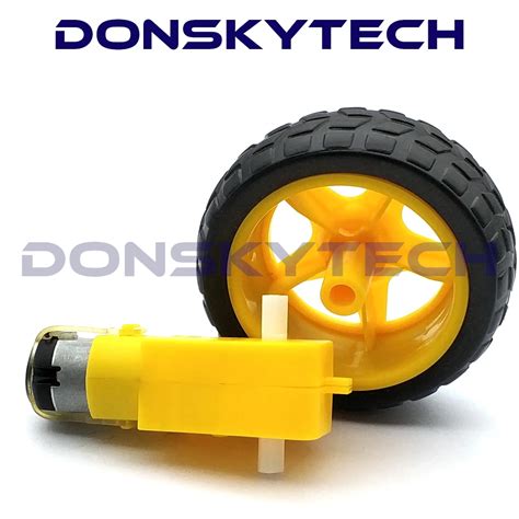 Tt Motor Mm Wheel Dc V V Motor Gear Motor With The Wheel For Arduino Smart Car Robot Tt