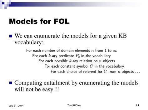 Ppt Artificial Intelligence 1 First Order Logic Powerpoint Presentation Id2746479