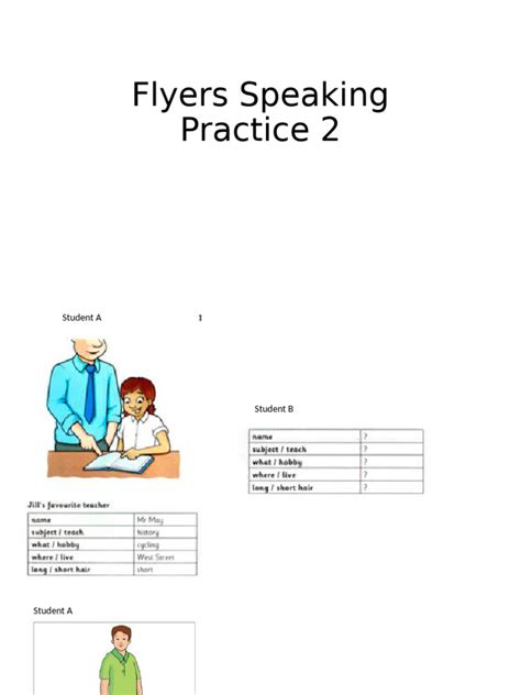 Flyers Speaking Test 2 Pdf