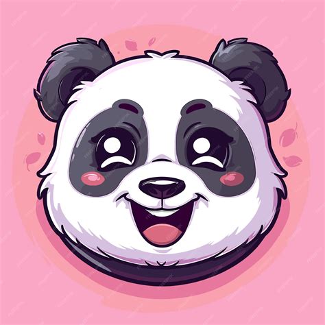 Ecstatic Chibi Panda Emote In Vibrant 2d Vector Style Premium Ai Generated Vector