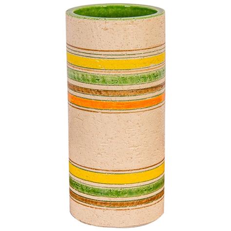 Rosenthal Netter Striped Italian Vase For Bitossi For Sale At 1stdibs