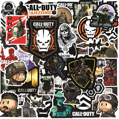 100pcsset Call Of Duty Series A Stickers Fps Games Cod Diy Fashion