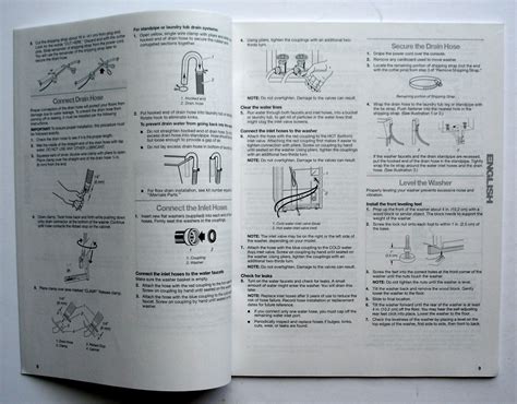 Kenmore Elite Washer Use And Care Guide Parts List And Overview Sheet