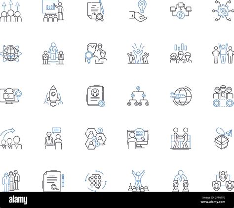 Decision Making And Resolution Line Icons Collection Choice Resolve Judgment Analysis