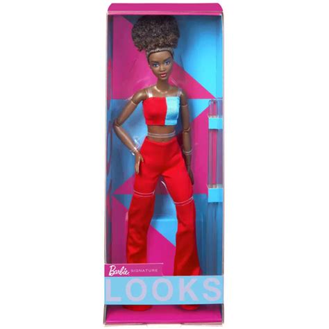 Barbie Looks Doll Natural Black Hair And Colour Block Crop