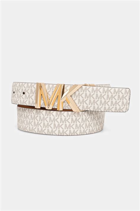 Двухсторонний кожаный ремень MICHAEL Michael Kors женский цвет бежевый ...