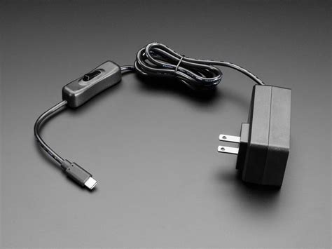 Wall Power Supply With Usb C 5v 4a Output And Switch Adafruit