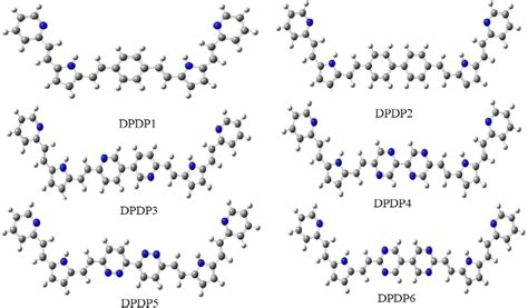 Optimized Structures Of Dipyridine Dipyrrole Dpdp Derivatives