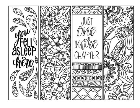 Free Printable Bookmarks To Color Free Printable Hq