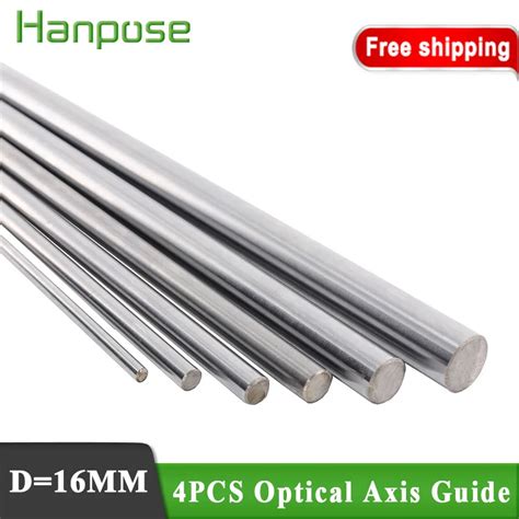 선형 광축 가이드 길이 100 600mm 3d 프린터 샤프트의 Cnc 부품에 사용되는 실린더 슬리브 가이드 레일 Aliexpress