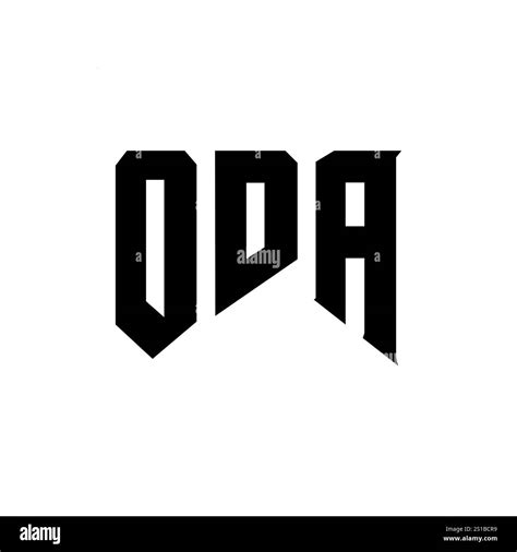 Oda Letter Logo Design For Technology Company Oda Logo Design Black
