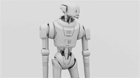Imperial Protocol Droid Rigged 3d Model Rigged Cgtrader