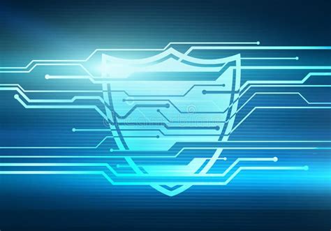 Internet Data Security And Safety With Lock Stock Illustration