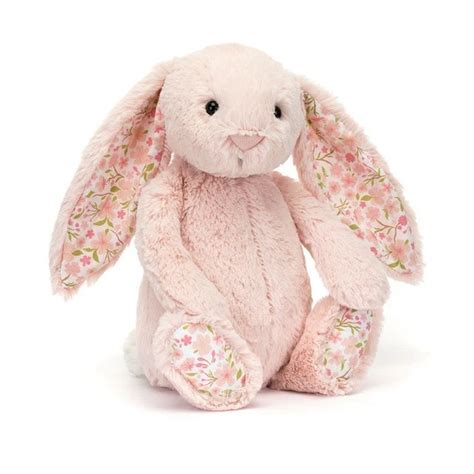 Jellycat Blossom Blush Bunny Cherry” Medium 31cm Plush Toy Nwt W Dust