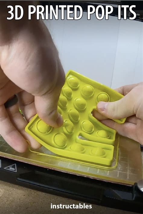 3d printed pop its 3d printing toys 3d printing diy prints