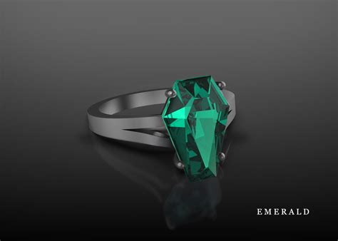 Autumn Coffin Cut Ring