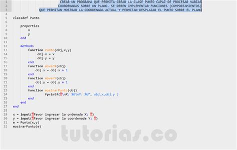 poo matlab clase punto