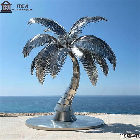 Popular Outdoor Metal Palm Tree Sculpture Art Design