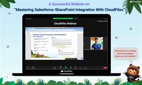 successful salesforce sharepoint webinar cloudfiles posted on the