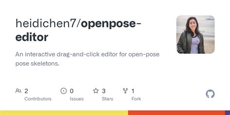 GitHub Heidichen Openpose Editor An Interactive Drag And Click Editor For Open Pose Pose