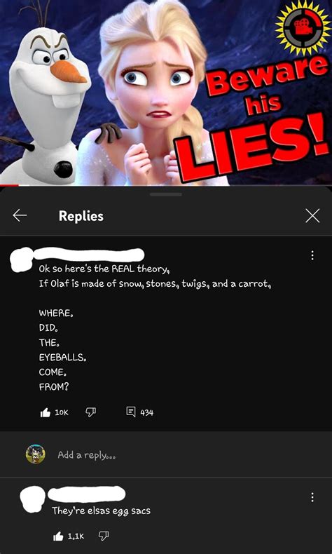 Cursed Olaf Eyeballs R Cursedcomments