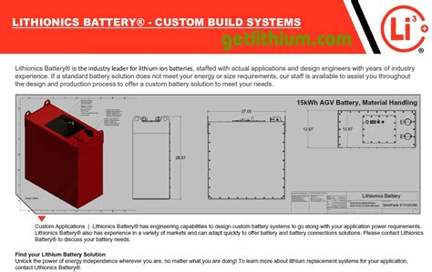 Superior Lithium Ion Custom Built Batteries Let Us Build Your Custom Spec Lightweight Long