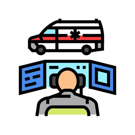 Ambulance Dispatch Doctor Hospital Emergency Health Icon