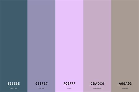 25 Best Mauve Color Palettes With Names And Hex Codes Creativebooster 25 Best Mauve Color Palettes With Names And Hex Codes Creativebooster