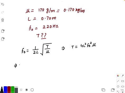 Solved The A String Of A Cello Has A Linear Density Âµ 170 Gm And