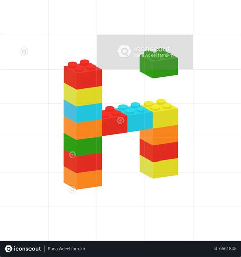 H Block Animated Icon Download In Json Lottie Or Mp4 Format