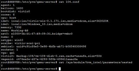 nested virtualization not working r proxmox