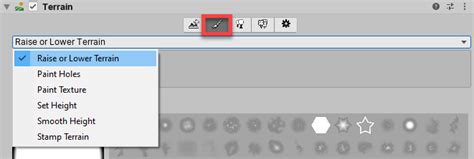 Unity Manual Terrain Tools
