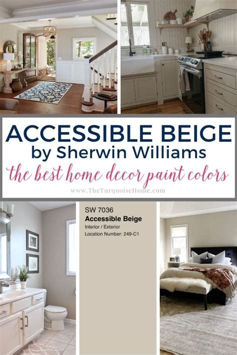 Sherwin Williams Accessible Beige Cabinets