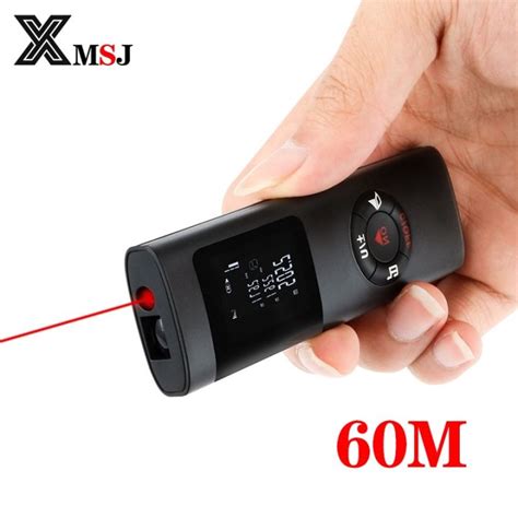 Xmsj Mini Laser Distance Meter 40m 60m Measure Infrared Rangefinder Usb Rechargeable Portable