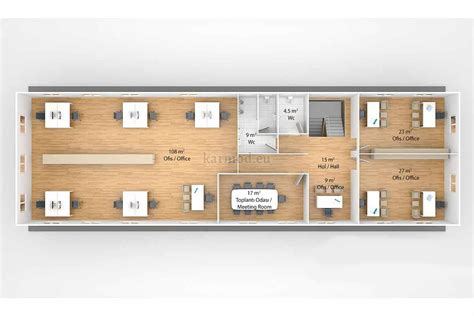 Modular Office Building 463 M² Efficient And Modern