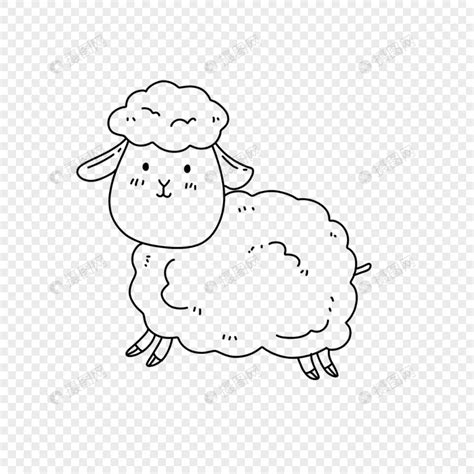 绵羊简笔画元素素材下载 正版素材401750916 摄图网