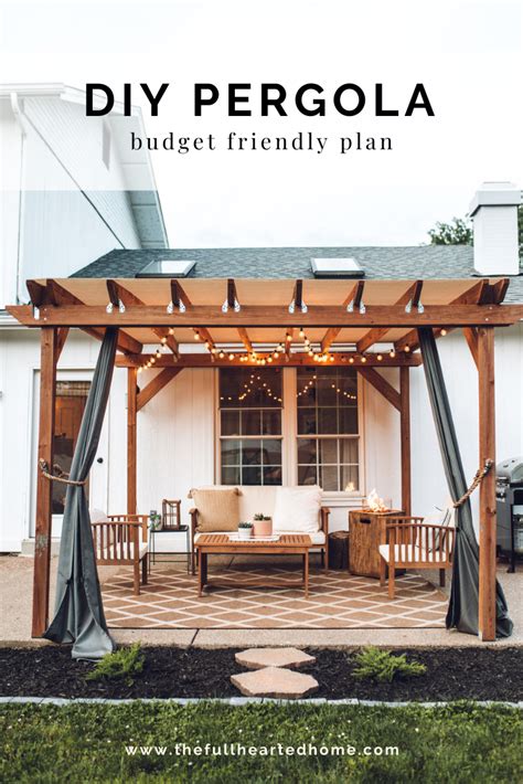 Diy Pergola Easy And Budget Friendly Plan Diy Pergola On House