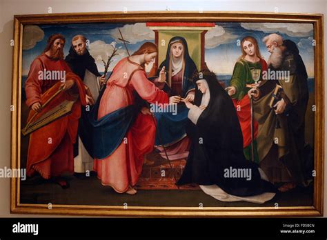 National Gallery Bologna Mystic Wedding Of Santa Caterina Da Siena
