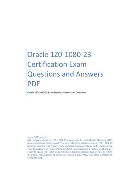 PPT Oracle Z Certification Exam Questions And Answers PDF PowerPoint Presentation