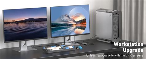 Amazon Com UANTIN DisplayPort To Dual DisplayPort Splitter Extended Display Adapter K Hz