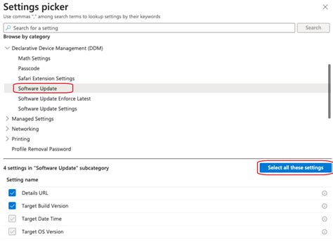 Use The Settings Catalog To Configure Ddm Software Updates Microsoft Intune Microsoft Learn