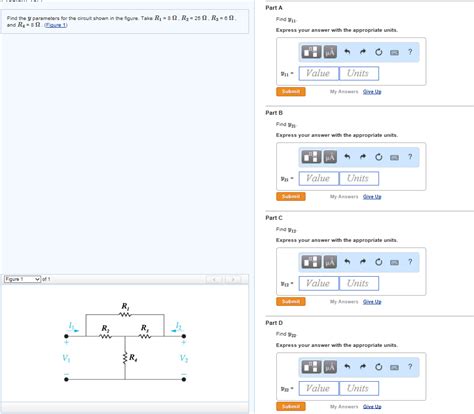 Solved Find The Y Parameters For The Circuit Shown In The Chegg
