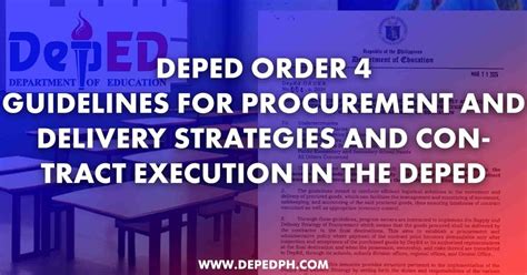 DepEd Order Procurement Of Goods In The Department Of Education DepEd PH