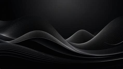 Premium Photo Black Abstract Background Wave Geometric Vector Graphic