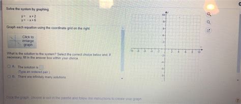 Solved Solve The System By Graphing Graph Each Equation Chegg