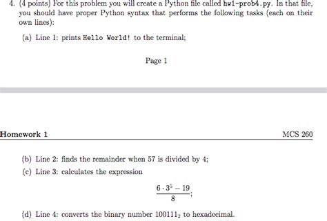 Solved Points For This Problem You Will Create A Chegg